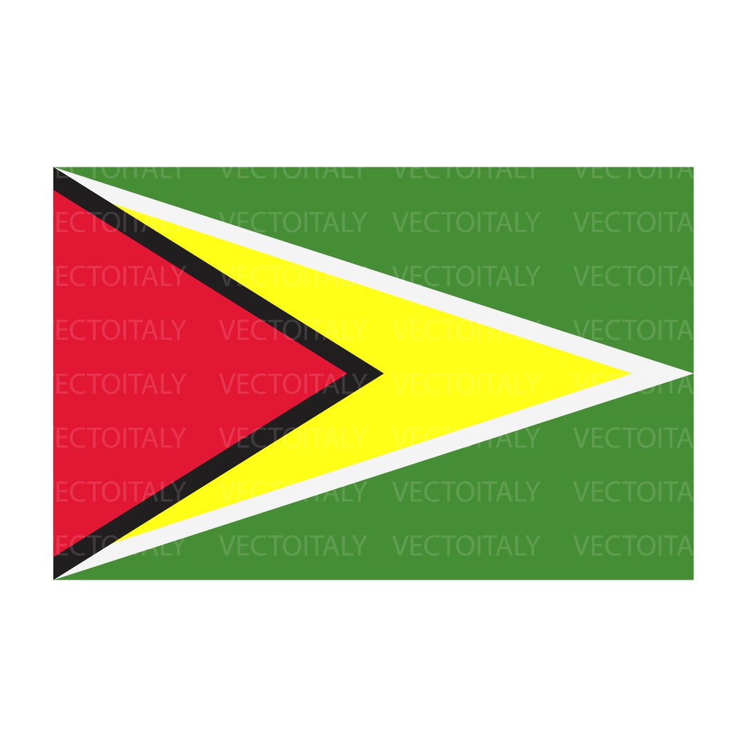 Guyana Flag SVG, Guyanese National Nation Country Banner, Cricut Cut ...