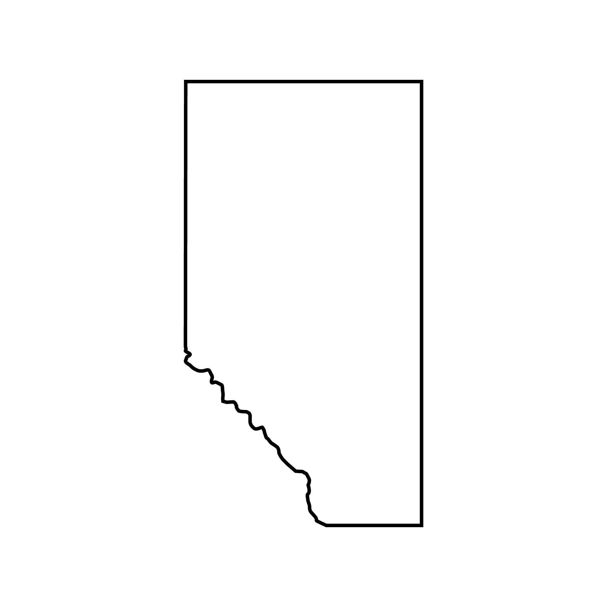 Alberta Outline SVG Files, Alberta Cut Files, Canadian Provinces Vector ...