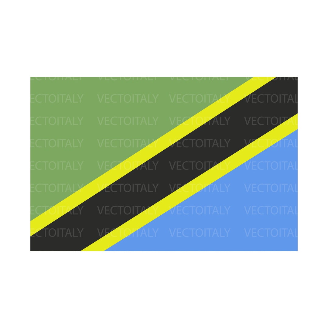 Tanzania National Flag SVG, Tanzanian Nation Country Banner, Cricut Cut ...
