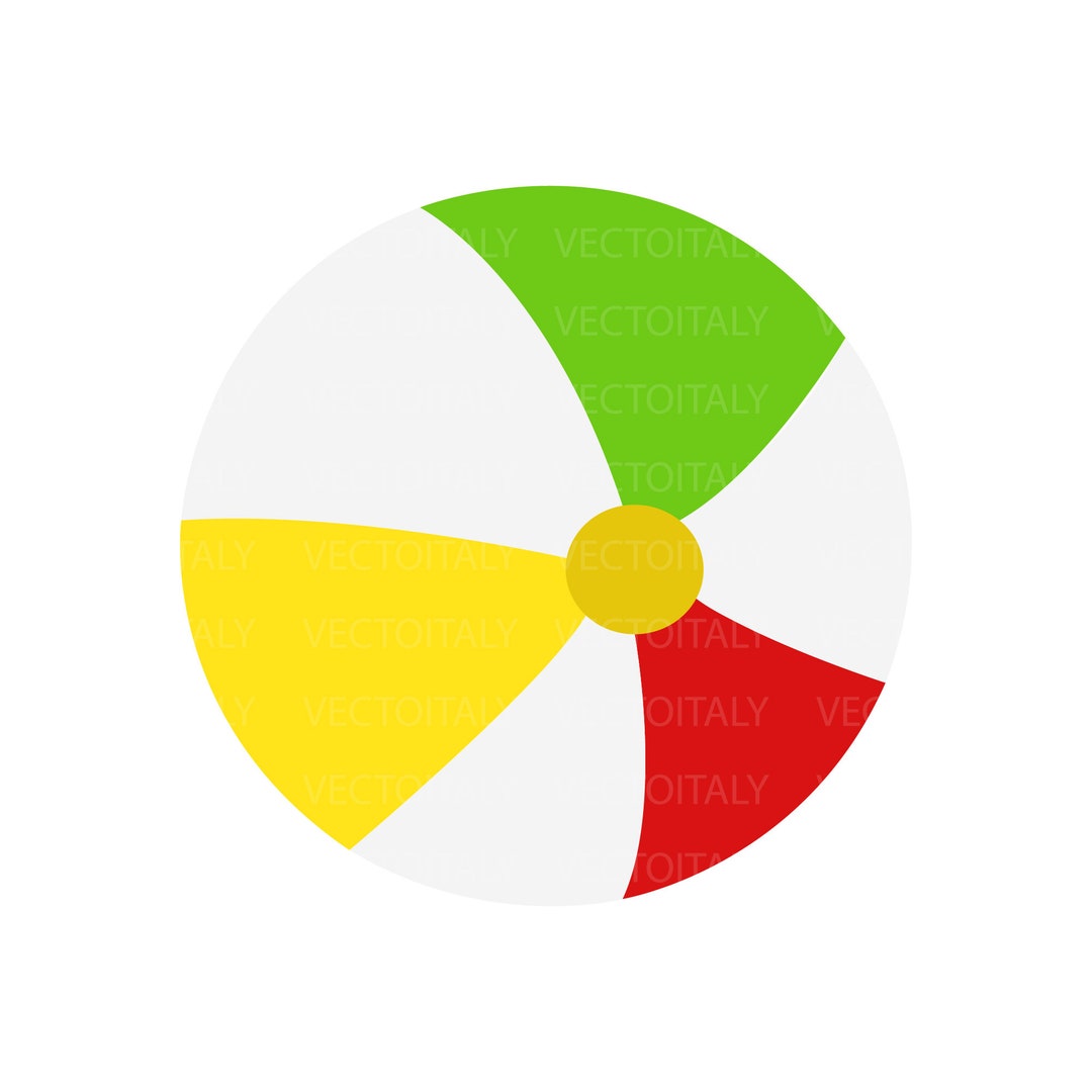 Beach Ball SVG Files, Beach Ball Cut Files, Summer Beach SVG Vector ...