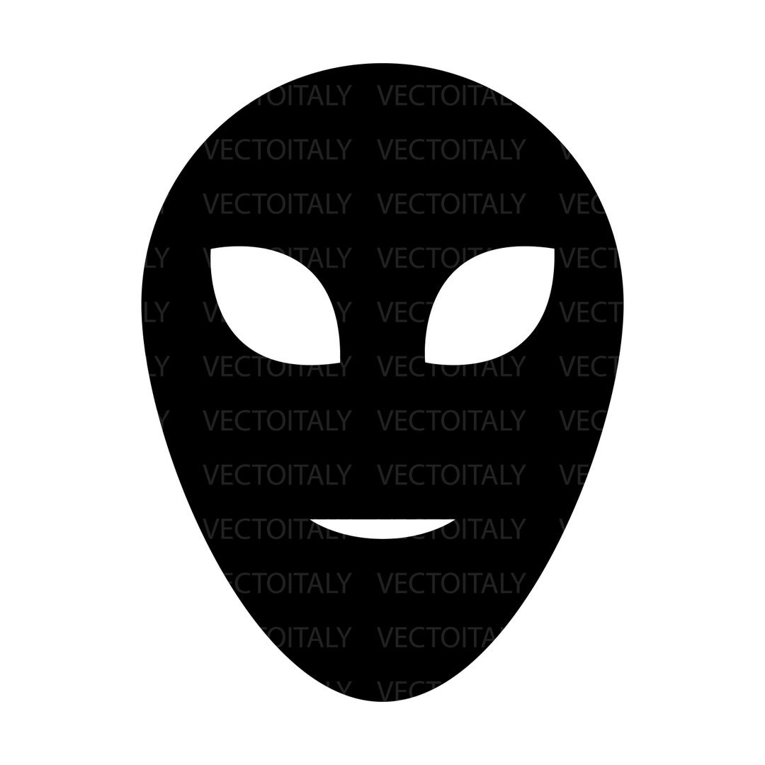 Alien Head SVG Files, Alien Cut Files, Alien Face Vector Files, Alien ...