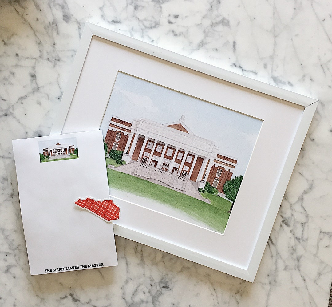 Western Kentucky University Van Meter Hall Painting. WKU - Etsy Denmark