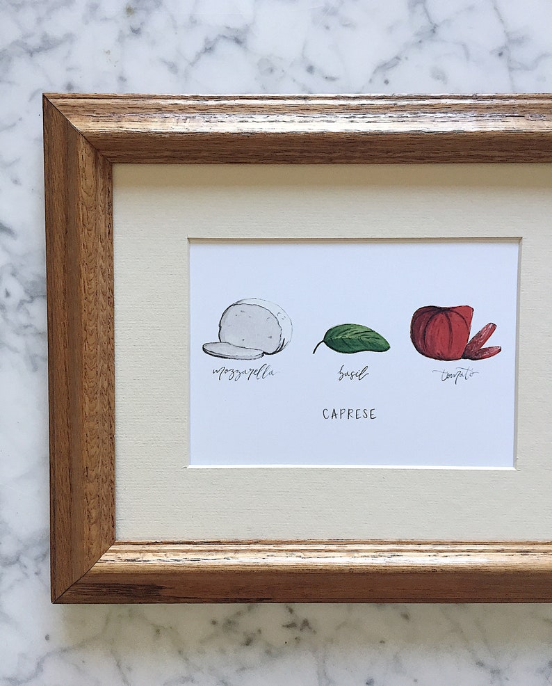 Caprese Art Print. Caprese Art. Italian Kitchen Art. Italian - Etsy