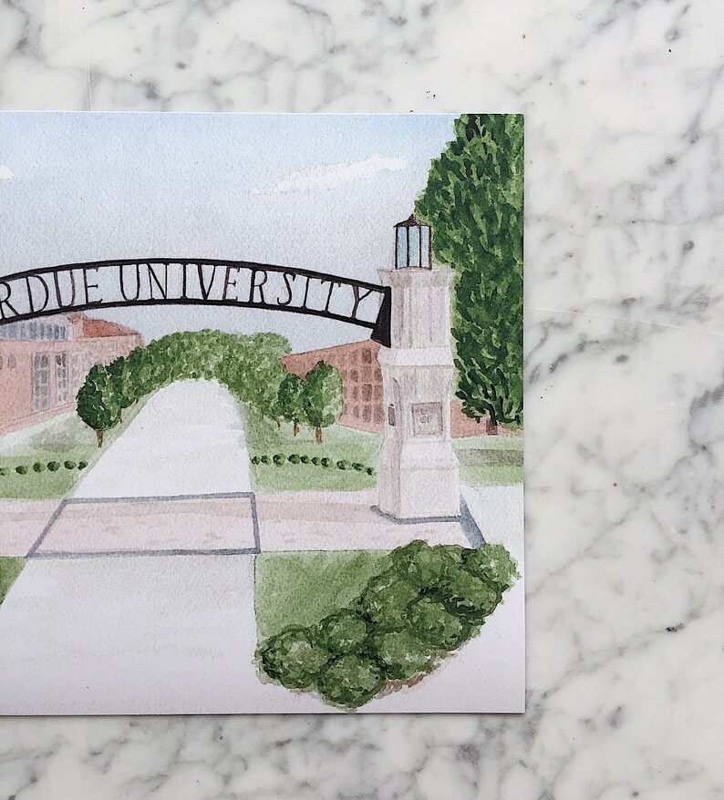 Purdue University Painting Purdue Graduation Gift Purdue - Etsy