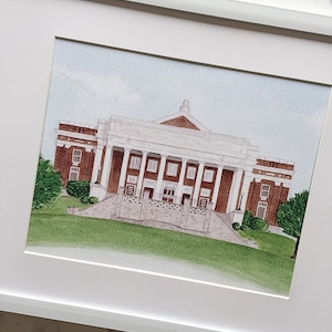 Western Kentucky University Van Meter Hall Painting. WKU - Etsy Denmark