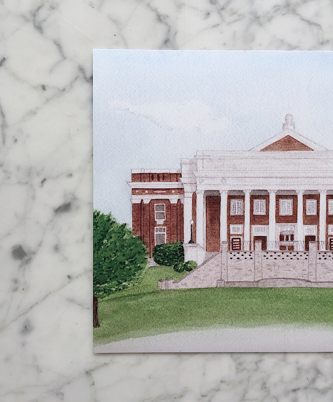 Western Kentucky University Van Meter Hall Painting. WKU - Etsy Denmark