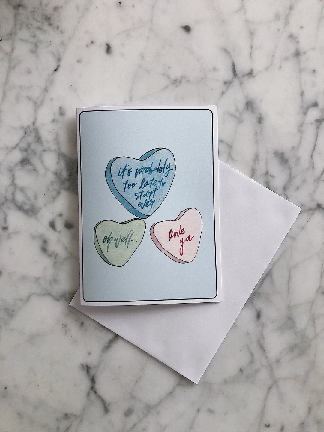 Candy Hearts Valentine's Day Cards | Sassy Valentine Card | Sarcastic ...