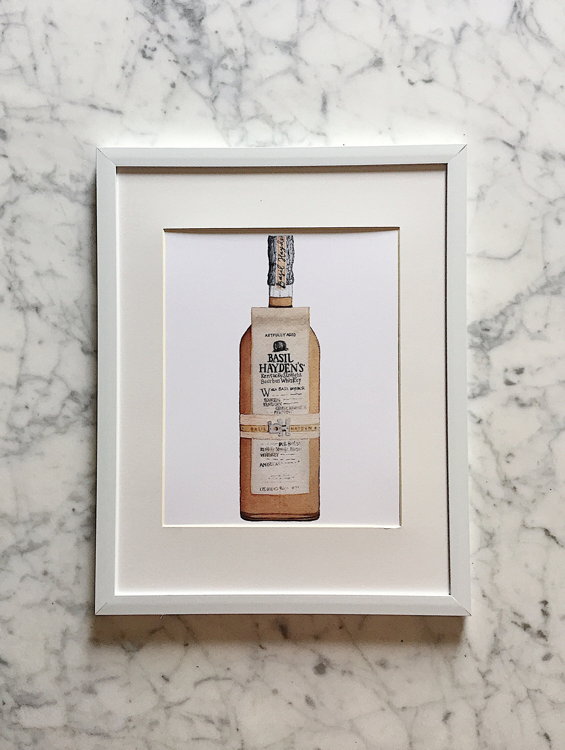 Basil Hayden's Bourbon Print Kentucky Bourbon Art Bourbon Office Decor ...