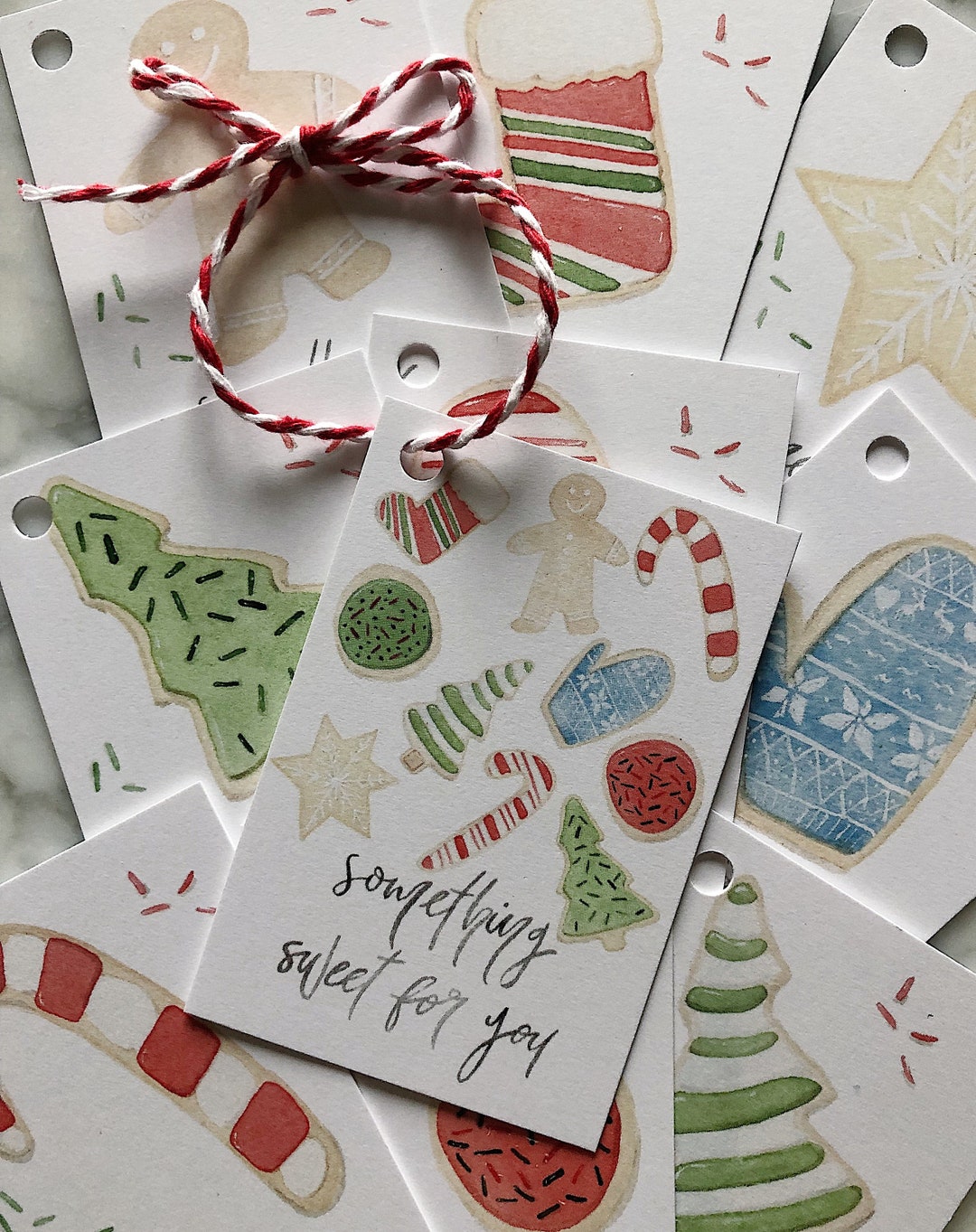 Sugar Cookie Gift Tag Set | Christmas Cookies | Christmas Gift Tags ...