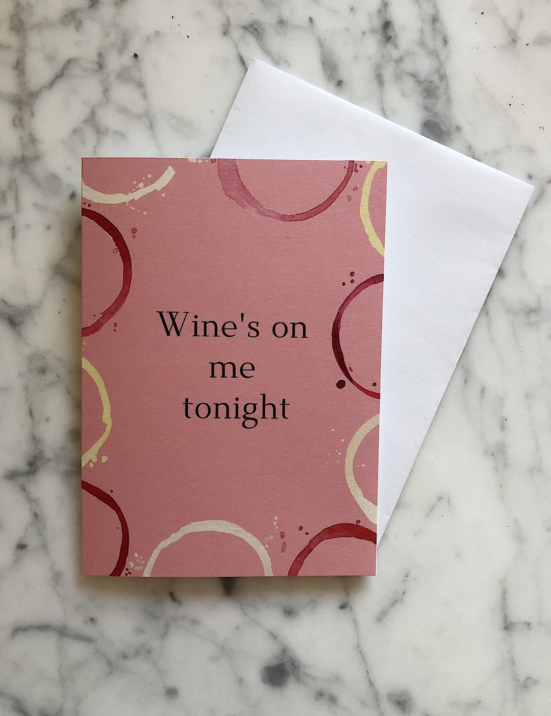 Wine Mother's Day Card | Wine's on Me Tonight Card | Wine Greeting Card ...