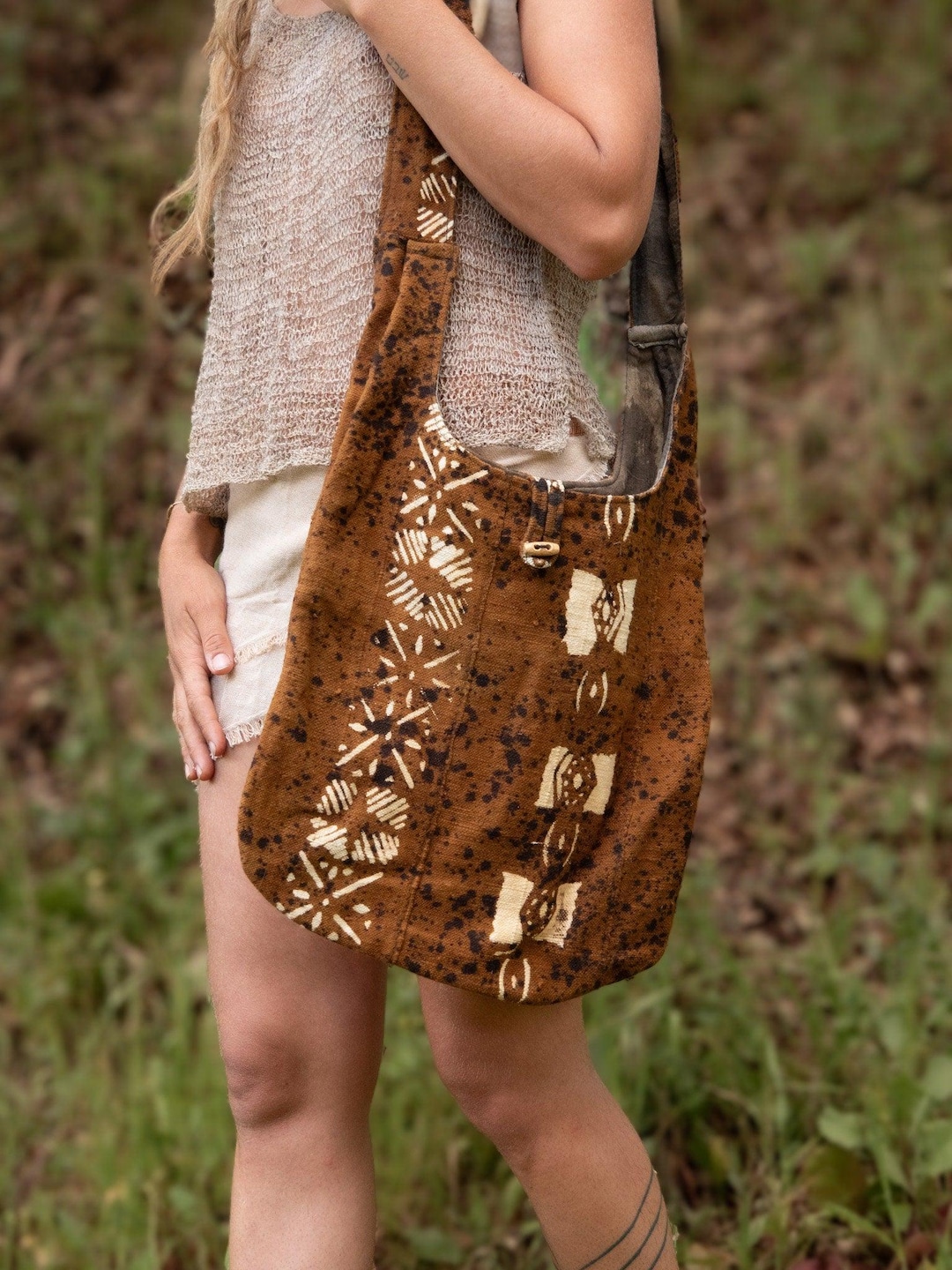 Organic African Bag, Organic Cotton Bag, African Mudcloth Bag, Bogolan ...