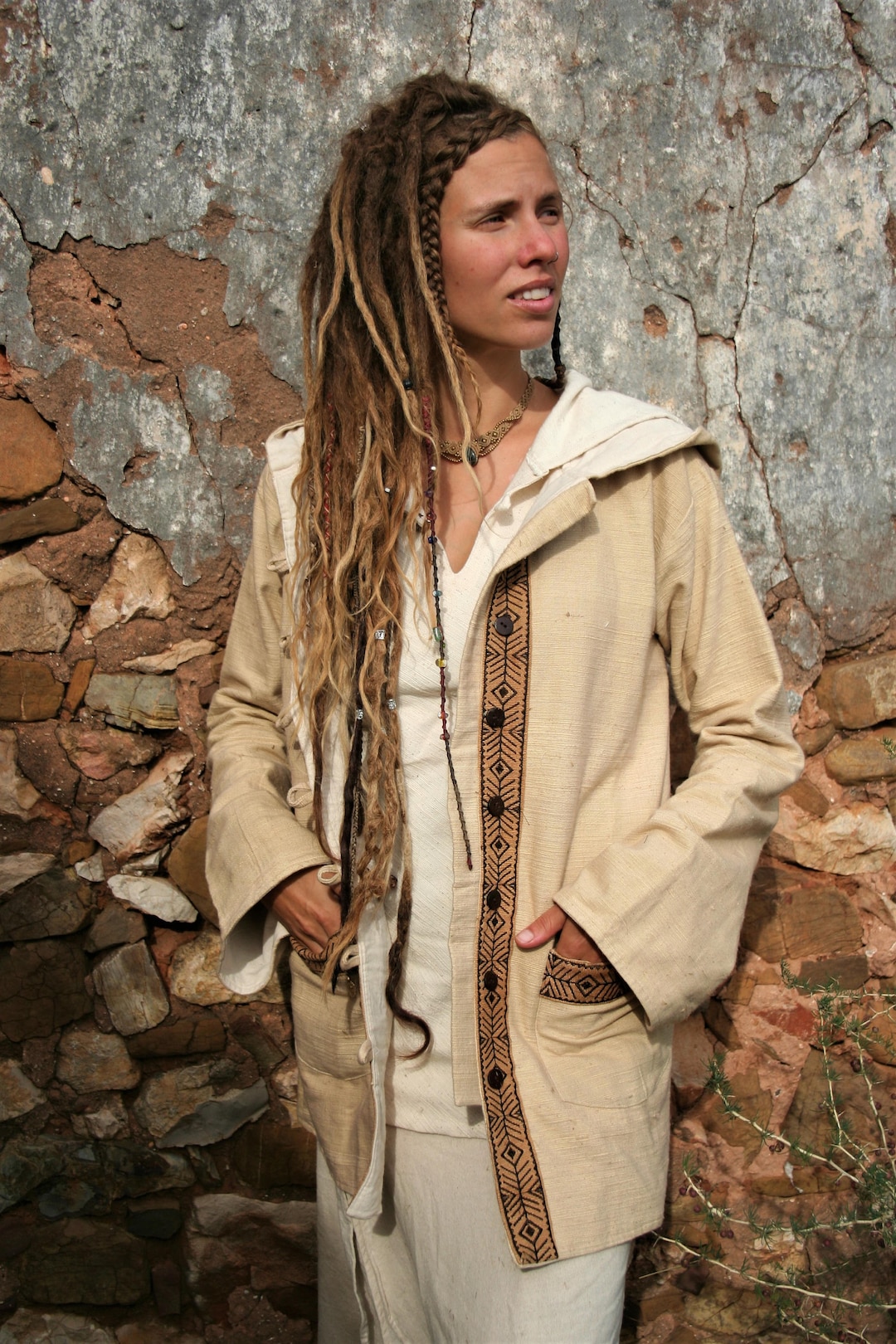 Tribal Jacket, Unisex Jacket, Khadi Cotton Jacket, Embroidered Jacket ...