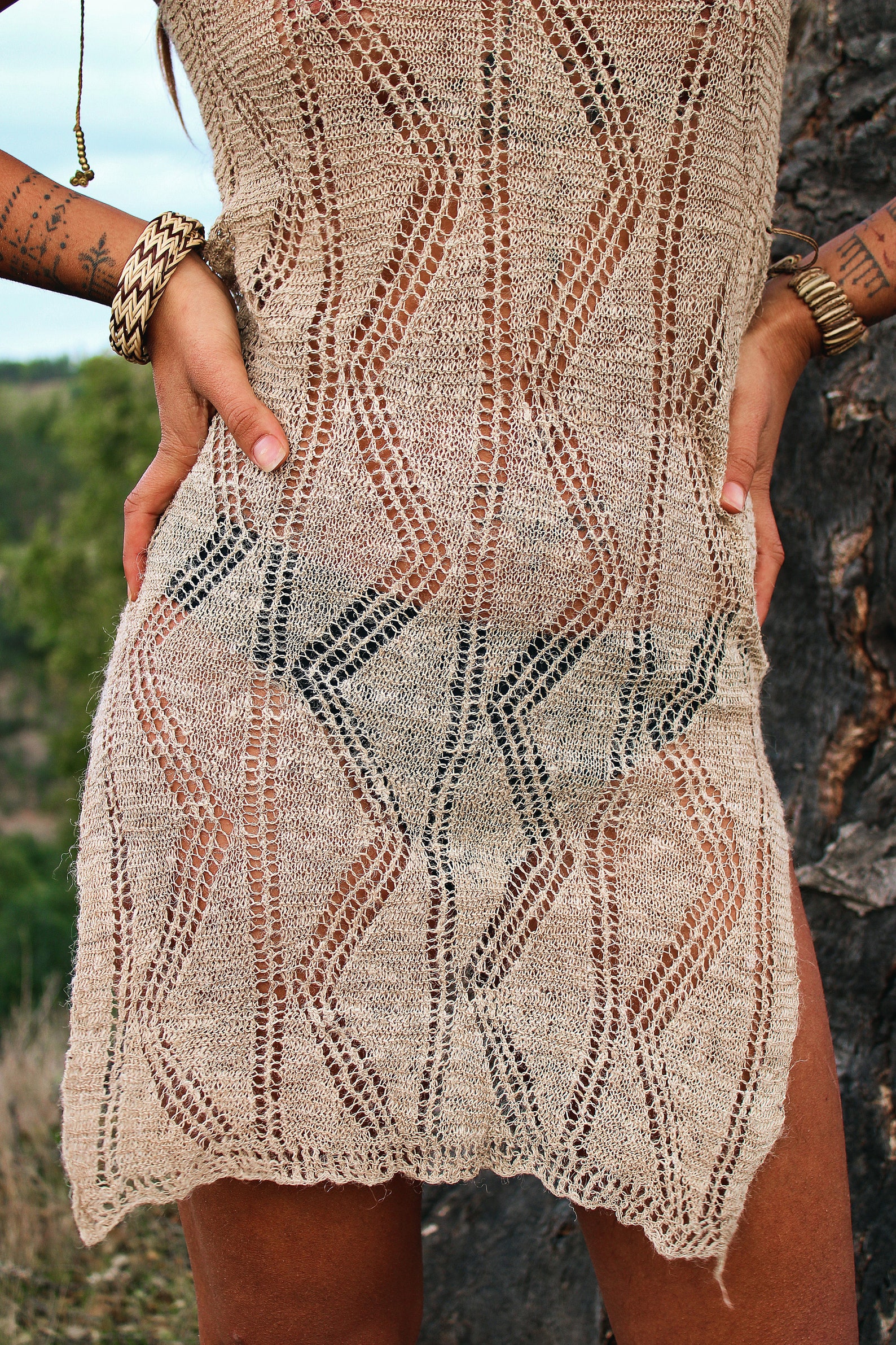 Wild Nettle Top Crochet Dress Nettle Dress Earthy Dress - Etsy