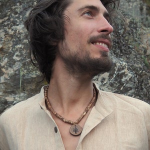 Oak Wood Necklace Tree of Life Necklace Beads Necklace - Etsy