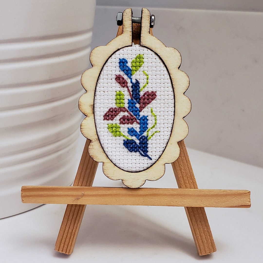 Floral Motif Mini Cross Stitch - Etsy