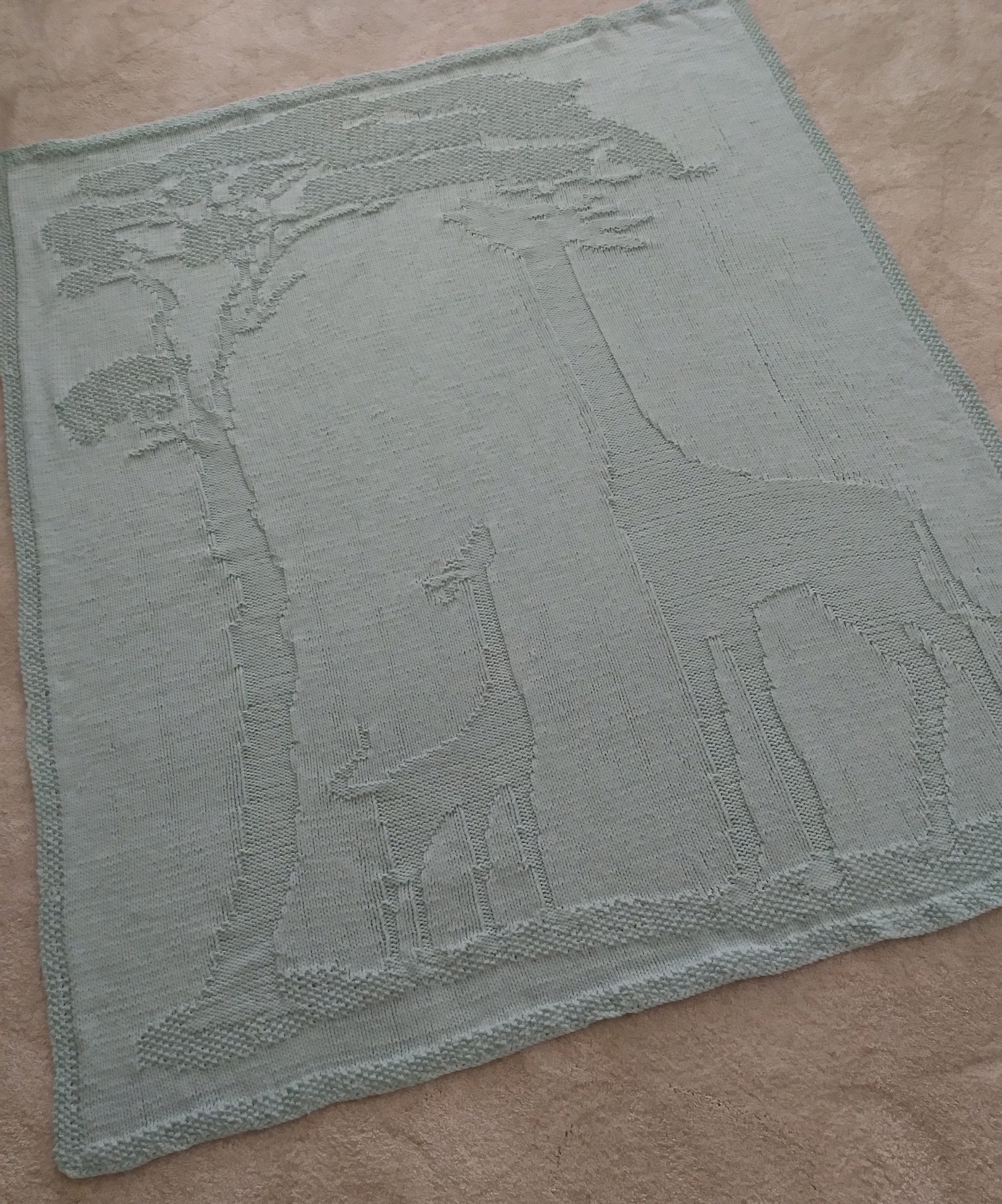 Giraffe Afghan Knitting Pattern - Etsy