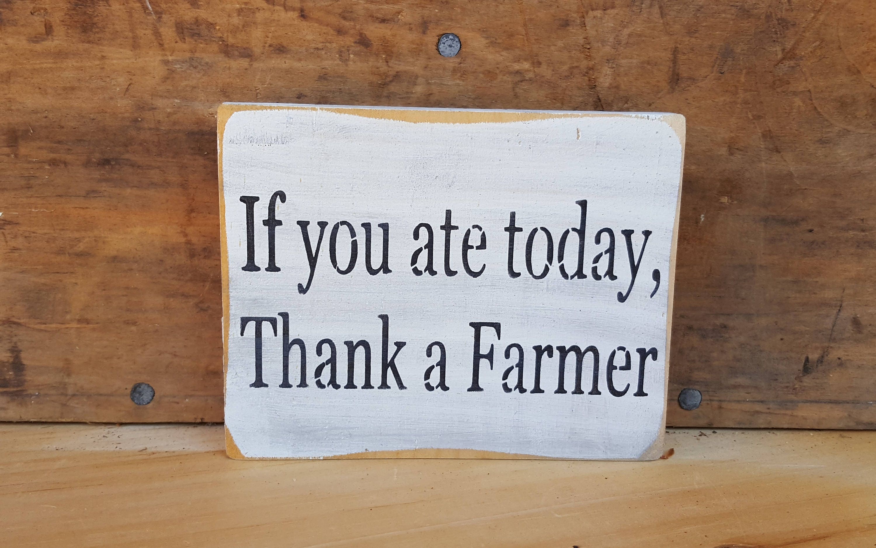 Thank a Farmer Sign - Etsy