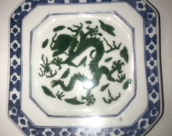 Chinese Porcelain Square Plate - Etsy
