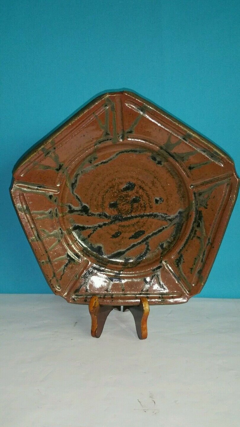 Plates Pottery Plate made by YUKIO ONAGA SIGNED Kitchen & Dining Dining ...