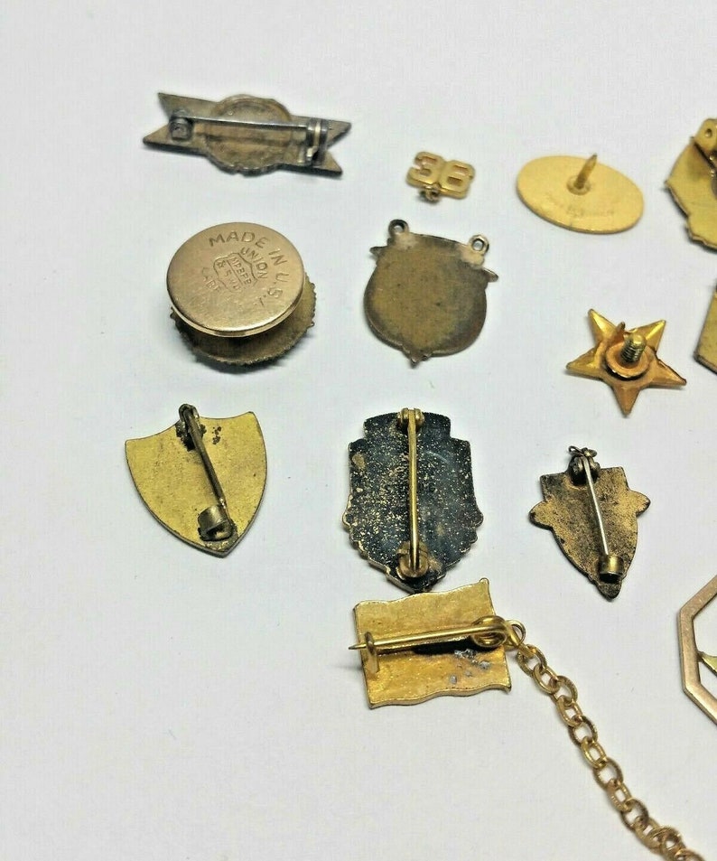 24 USA Auxiliary Pin Collection American Legion Gold Tone | Etsy