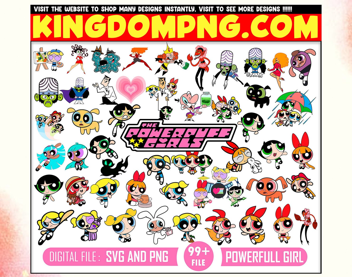 Powerpuff Girls SVG Powerpuff Svg Bundle Powerpuff Girls - Etsy