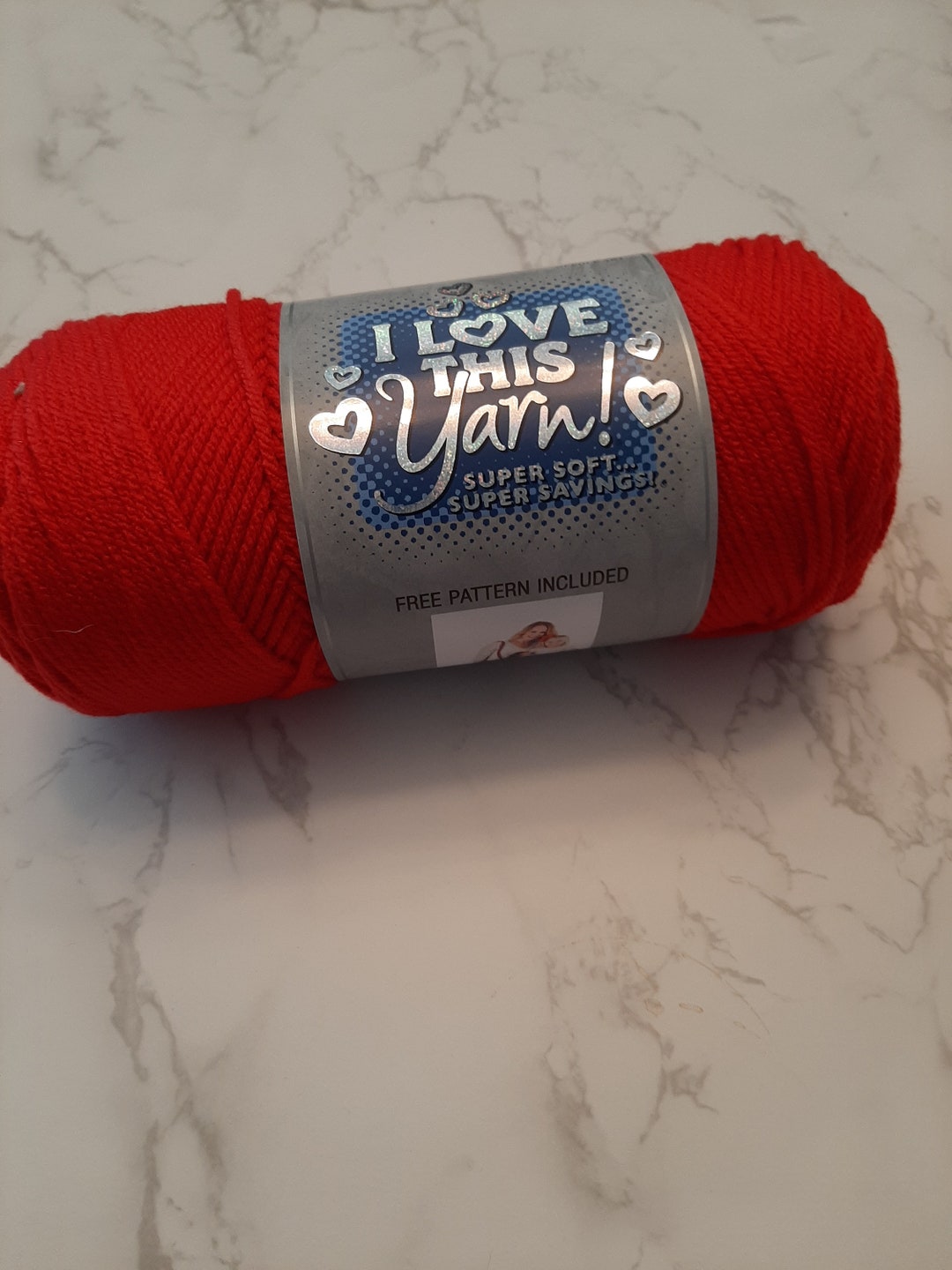 I Love This Yarn (fire Red Color) - Etsy