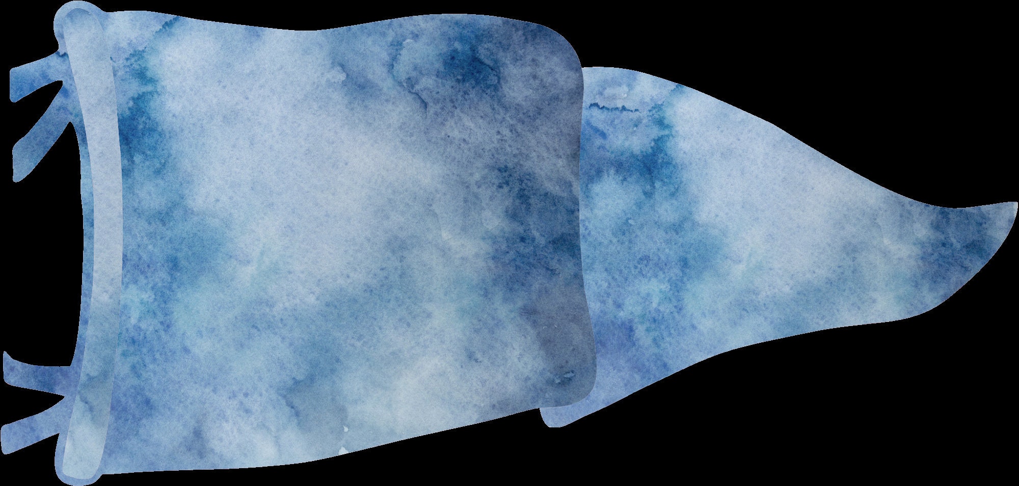 Watercolor Pennant PNG Digital File | High School Mascot | Pennant ...