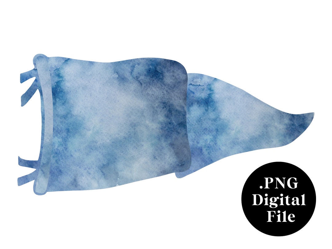 Watercolor Pennant PNG Digital File | High School Mascot | Pennant ...