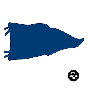 Solid Color Pennant PNG Digital File | High School Mascot | Pennant ...