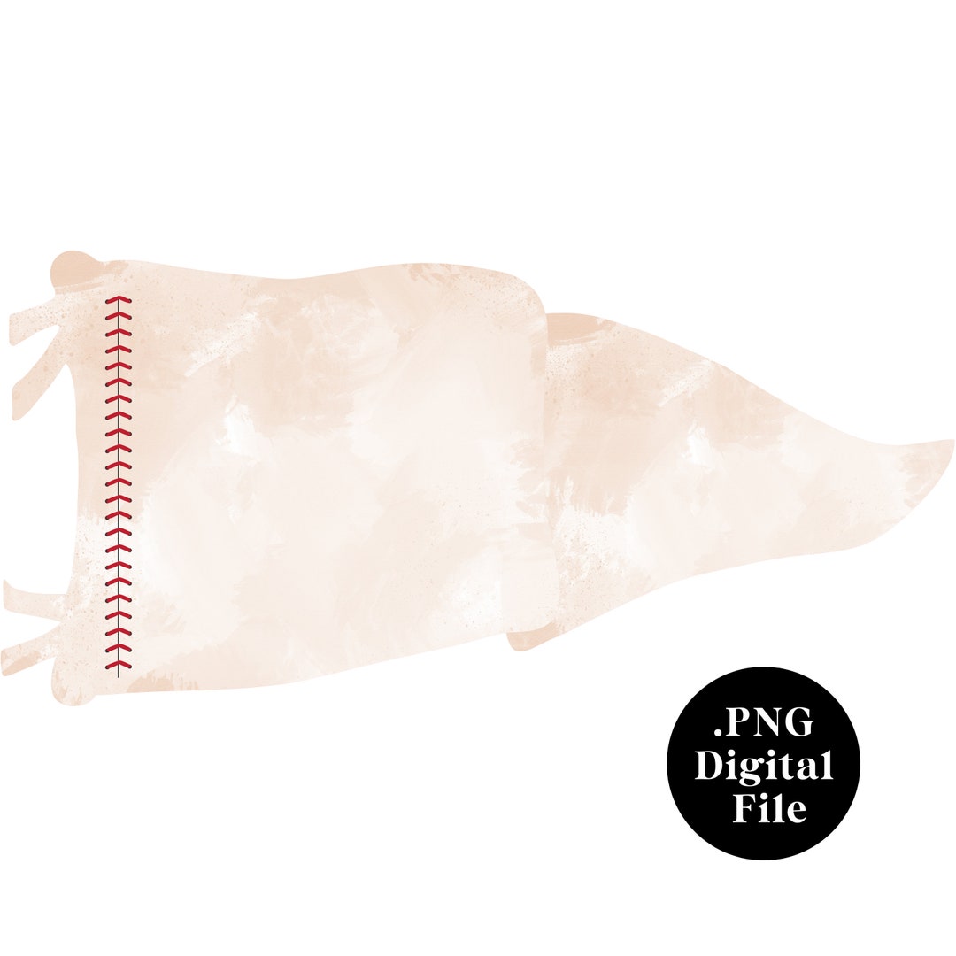 Watercolor Baseball Pennant PNG Digital File | High School Mascot ...