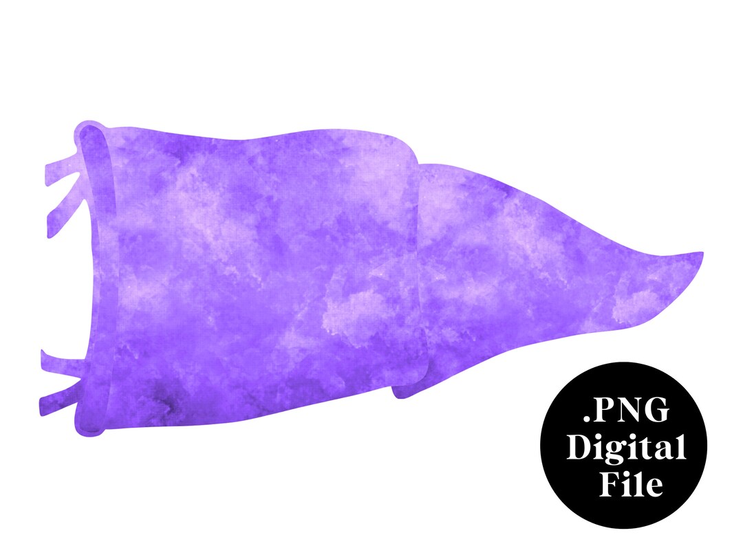 Watercolor Pennant PNG Digital File | High School Mascot | Pennant ...
