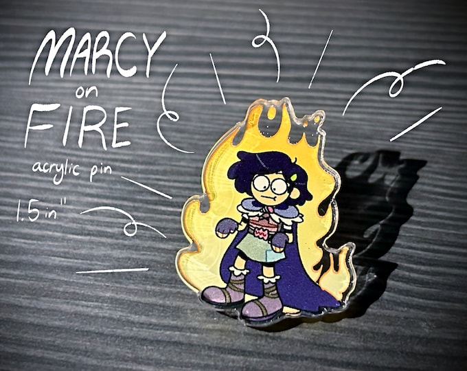 MARCY on FIRE Pin [b-grade] - Etsy