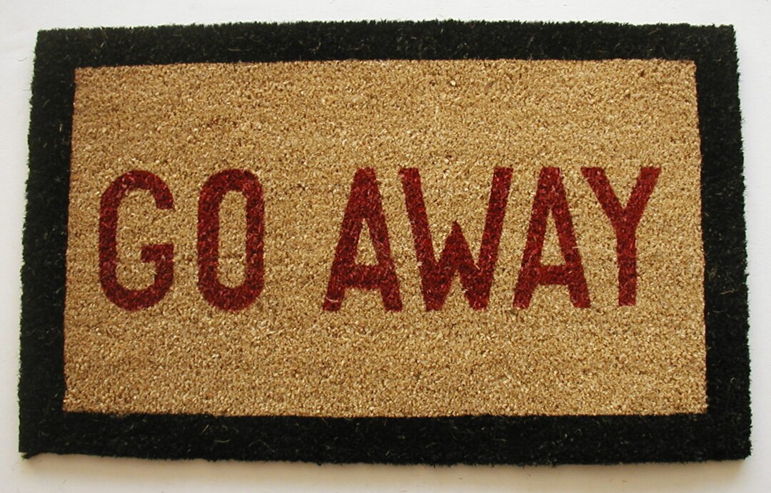 G146 GO AWAY Coco Doormat - Etsy
