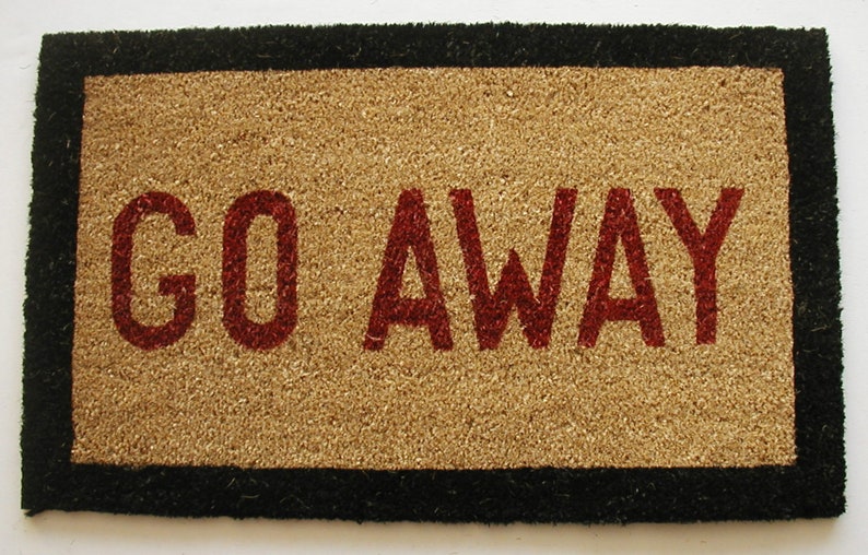 G146 GO AWAY Coco Doormat - Etsy