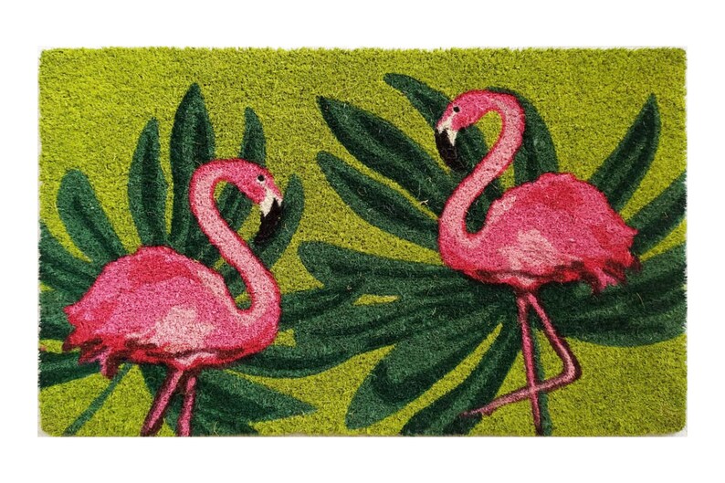 G270 Playful Flamingo Doormat - Etsy