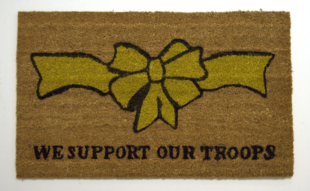 Support Our Troops Door Mat _ Show You Care for Our Service Members - Etsy