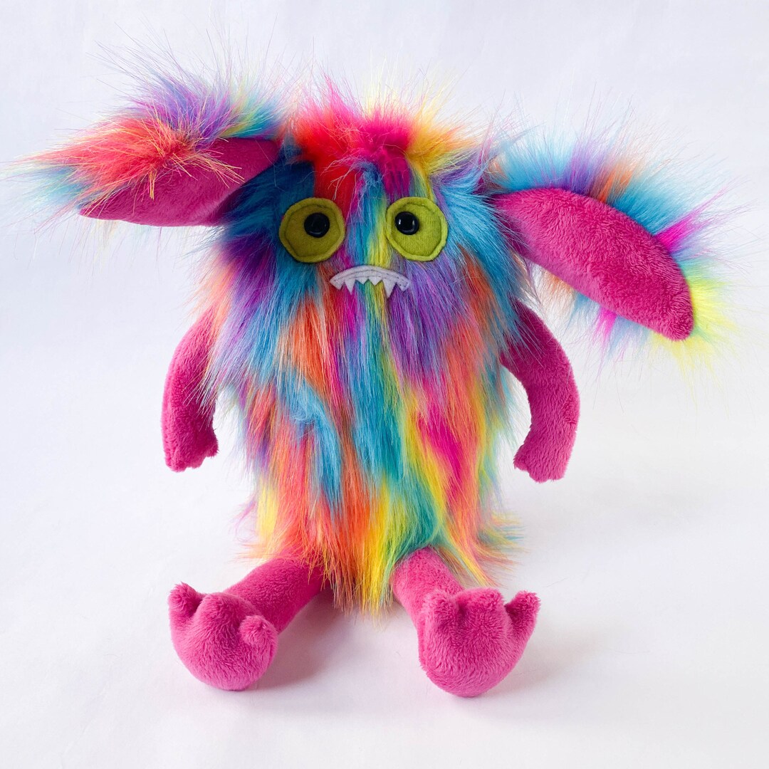 El Chuy Chupacabra Loco rainbow Plush - Etsy