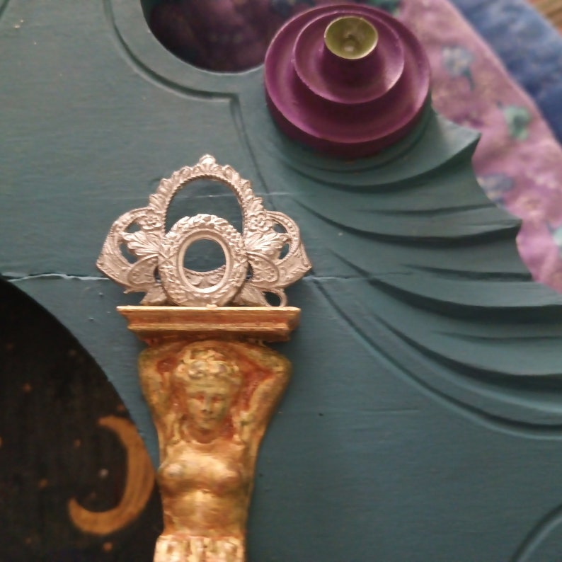 Fortune Teller Room Box Assemblage Art Gingerbread Clock Case - Etsy