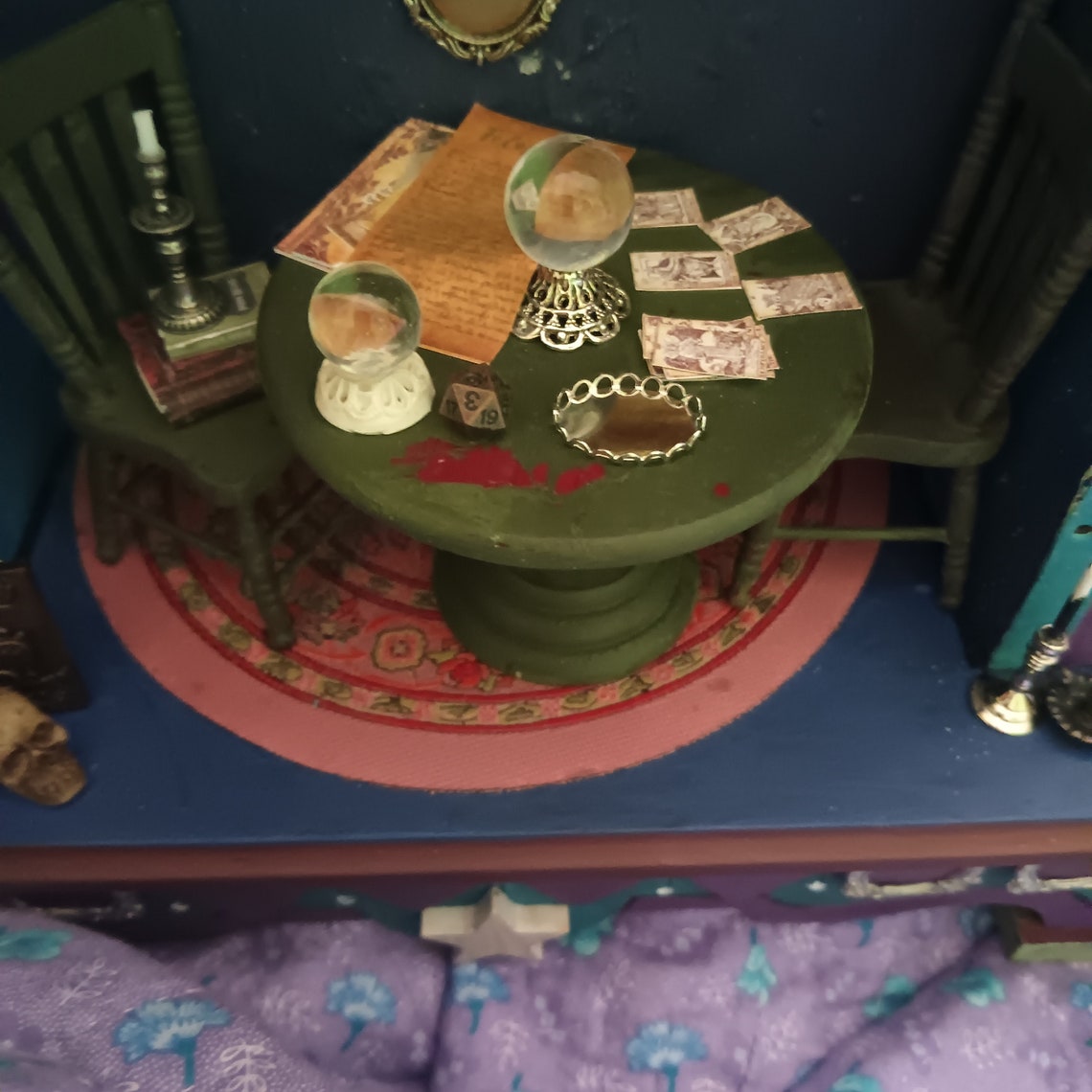 Fortune Teller Room Box Assemblage Art Gingerbread Clock Case - Etsy