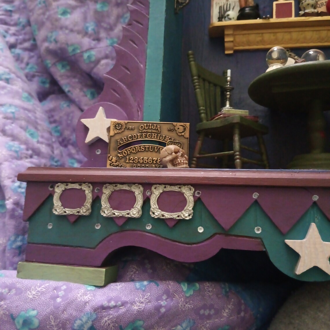 Fortune Teller Room Box Assemblage Art Gingerbread Clock Case - Etsy