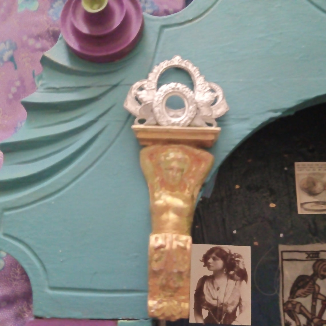 Fortune Teller Room Box Assemblage Art Gingerbread Clock Case - Etsy