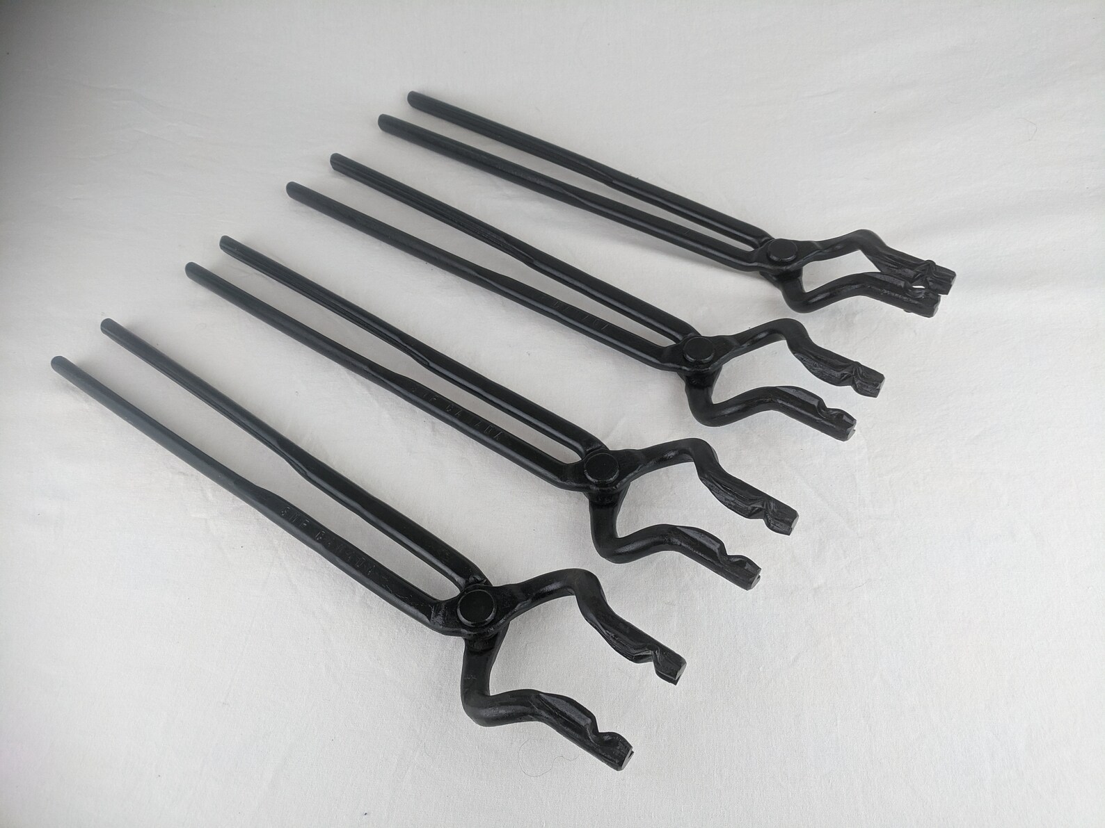 Blacksmith Tongs Forging Metal Working Blade Tong Set. Knife, Forge ...