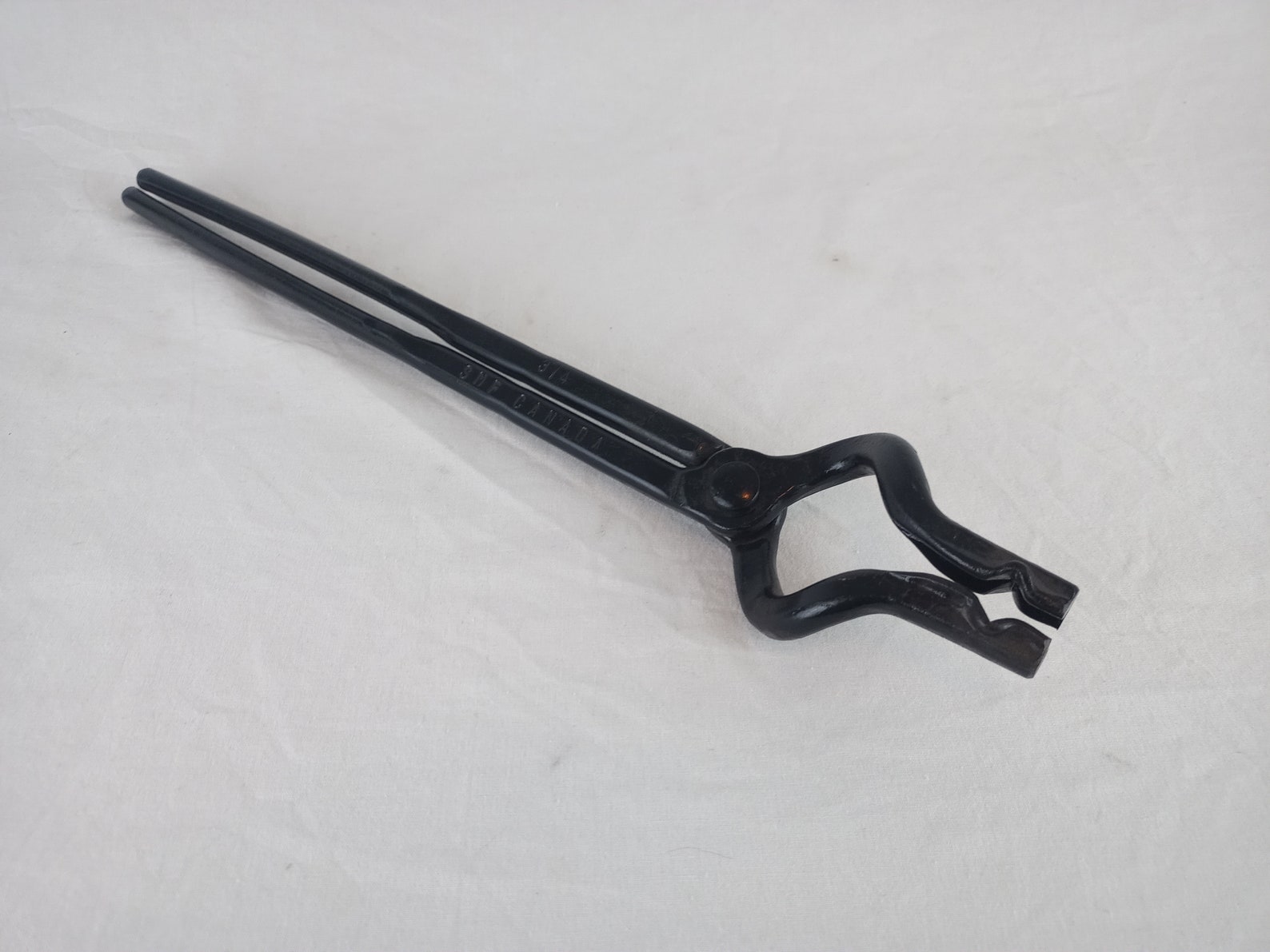 Blacksmith Tongs Forging Metal Working Tong Set. Wolf Jaw Tongs, Box ...