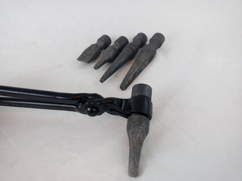 Blacksmith Tool Tong Set With Punches, Drifts and Slitting Chisel - Etsy