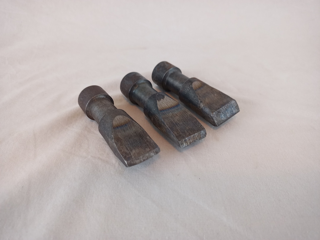 Chisel and Butcher Tool Set for Tool Tong. Blacksmith Tool Set. Three ...