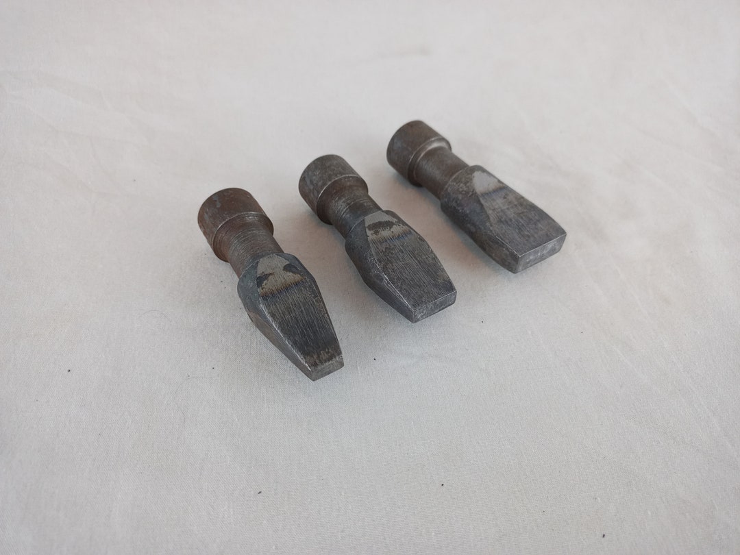 Rectangular Slot Punch Set for Tool Tong. Blacksmith Punch Set. Three ...