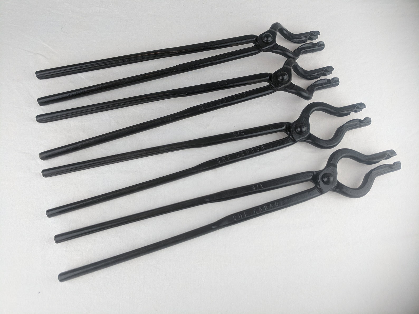 Blacksmith Tongs Forging Metal Working Tong Set. V-bit Tongs and ...