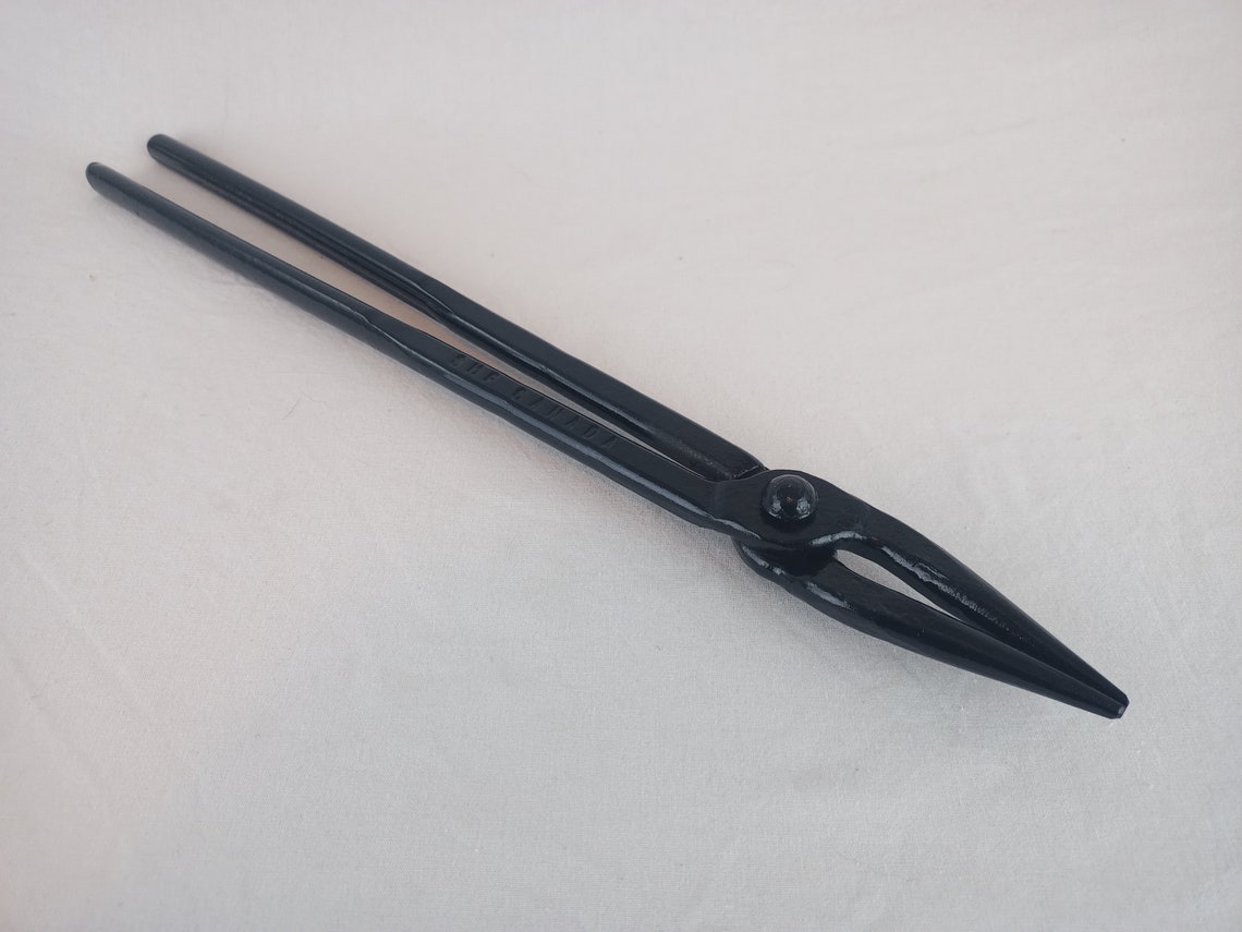 Blacksmith Tongs Forging Blade Smith Starter Set. Flat Jaw, Scrolling ...