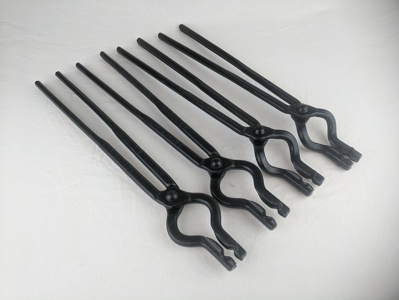 Blacksmith Tongs Forging Metal Working Tong Set. V-bit Tongs and ...
