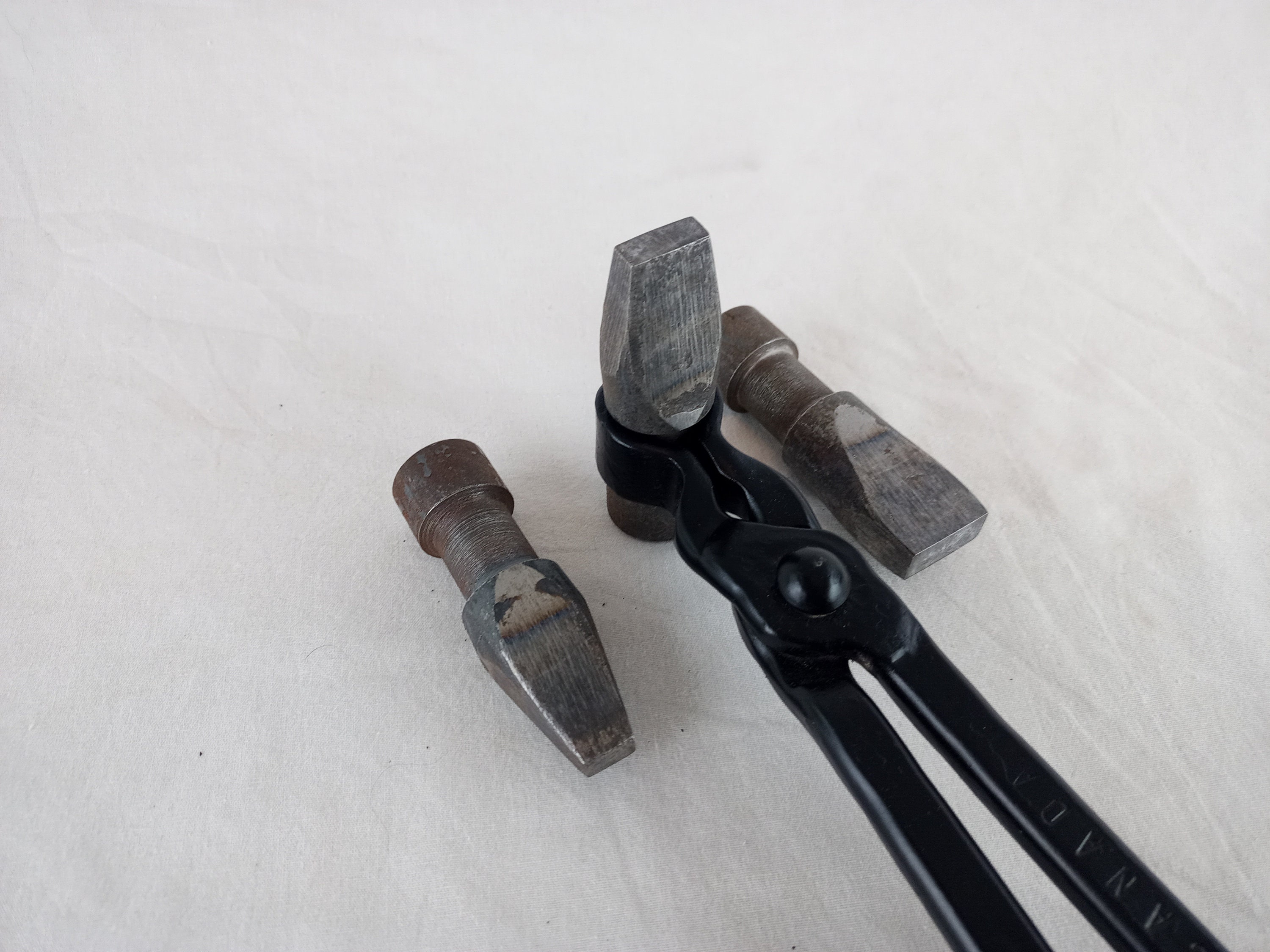 Rectangular Slot Punch Set for Tool Tong. Blacksmith Punch Set. Three ...